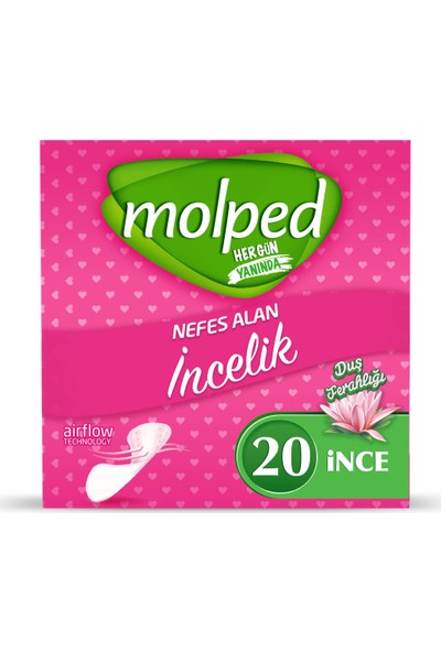 Molped Günlük Ped İnce Duş Ferahlığı 20 Adet