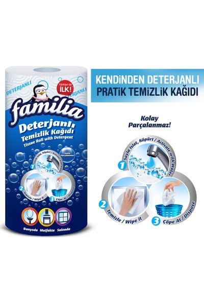 Familia Deterjanlı Temizlik Kağıdı Familia Deterjanlı Temizlik Kağıdı