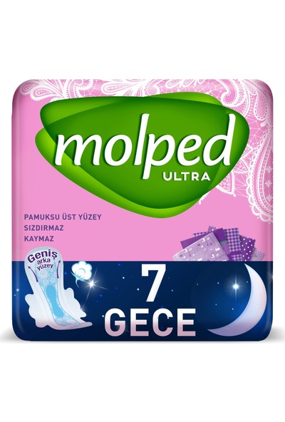 Molped Ultra Hijyenik Ped Gece 7 Adet