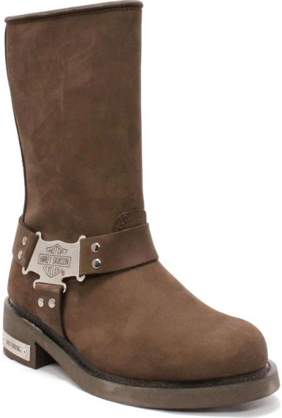 Harley Davidson Ian Dark Brown Nubuk Kadın Çizme