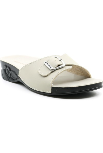 Ceyo Flora-6 Tek Tokalı Kadın Terlik