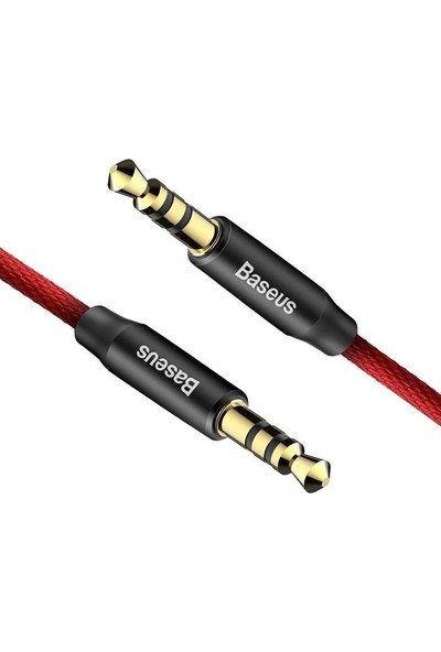 Baseus Yiven Aux Kablo 1Mt Kırmızı