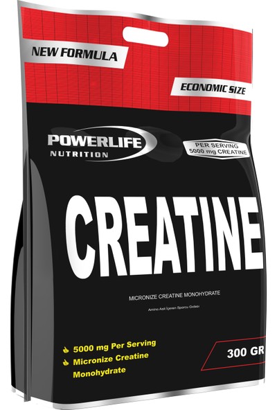 Powerlife Power Kreatin 300 Gram Naturel Aromalı Powerlife Power Kreatin 300 Gram Naturel Aromalı