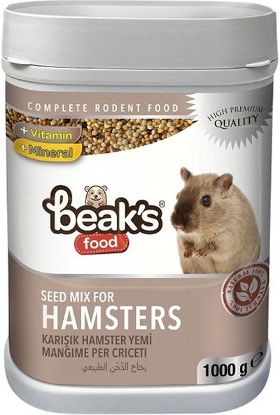 Beaks Karışık Hamster Yemi 1000 gr Beaks Karışık Hamster Yemi 1000 gr