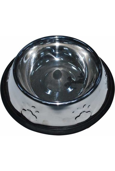 Kabartma Desenli Çelik Mama-Su Kabı 8 oz