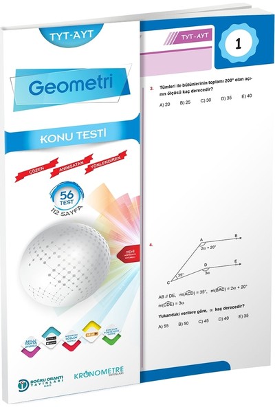 Doğru Orantı Yayınları TYT-AYT Geometri Konu Testi Doğru Orantı Yayınları TYT-AYT Geometri Konu Testi