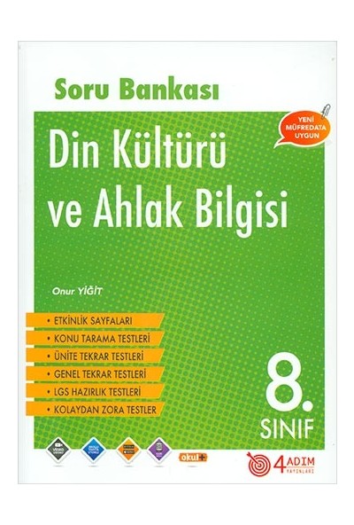 4 Adım 8. Sınıf Din Kültürü Ve Ahlak Bilgisi Soru Bankası