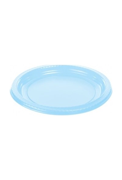 Dekorsende Plastik Tabak Mavi 22 cm 25 li