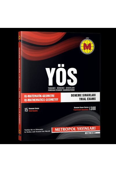 Metropol YÖS Deneme Sınavları 15 Deneme Metropol YÖS Deneme Sınavları 15 Deneme
