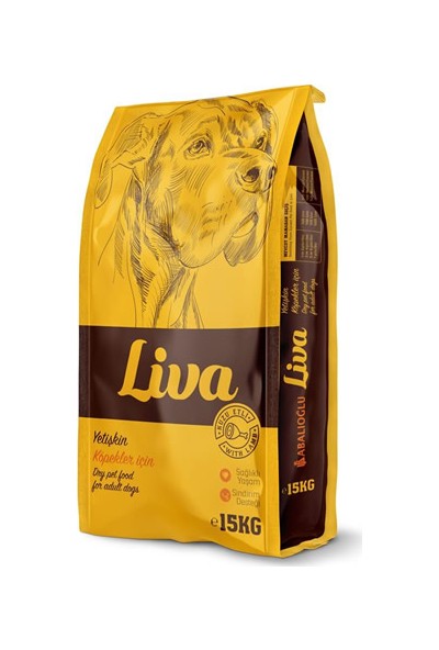 Liva Kuzu Etli Yetişkin Köpek Maması 15 Kg