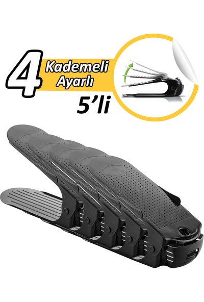 Dünya Plastik Ayarlı Ayakkabı Rampası 5'li