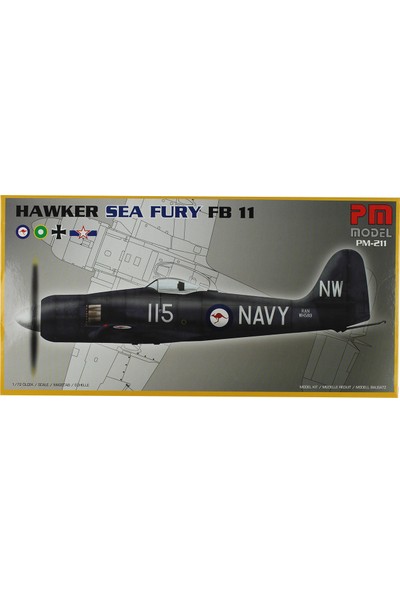 PM Model 1/72 Hawker Sea Fury Savaş Uçağı Maketi PM Model 1/72 Hawker Sea Fury Savaş Uçağı Maketi