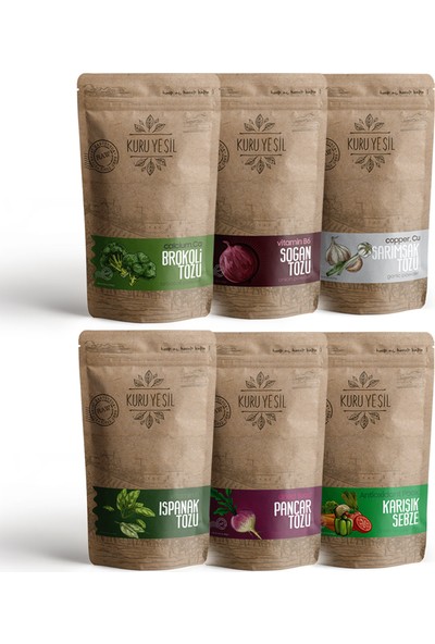 Kuru Yeşil Sebze Mega Paketi 600 gr Kuru Yeşil Sebze Mega Paketi 600 gr