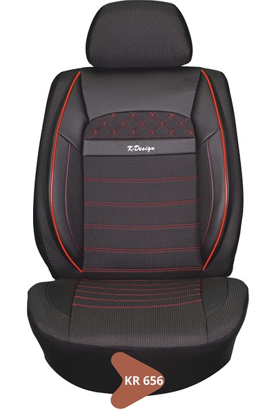 K Dizayn Opel Corsa Yanlar Deri Ortası Kumaş Koltuk Kılıfı Koltuk Döşemesi Takımı