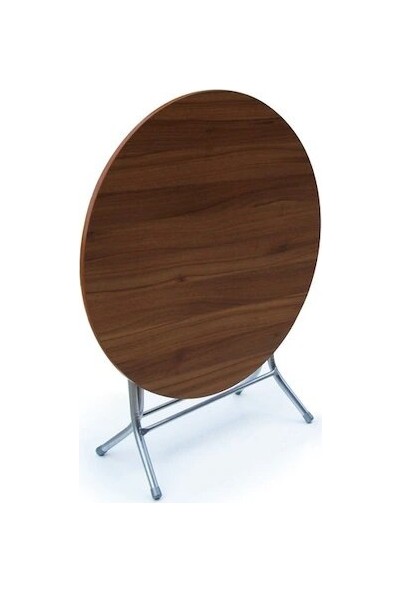 Teknor 80 cm Yuvarlak Katlanır Masa Ders Çalışma Ve Yemek Masası