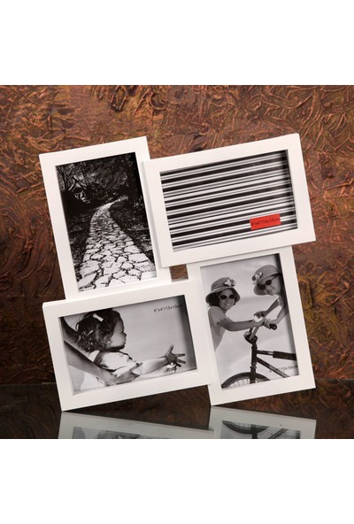 Acr Dekoratif Çoklu Plastik Çerçeve 4 lü 10 x 15 cm 