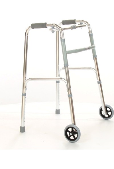 Poylin İthal Alüminyum Hareketli Tekerlekli Walker Hasta Yaşlı Yürüteci