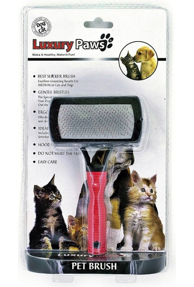 Luxury Paws Çift Taraflı Tarak Plastik Saplı 17 Cm Luxury Paws Çift Taraflı Tarak Plastik Saplı 17 Cm