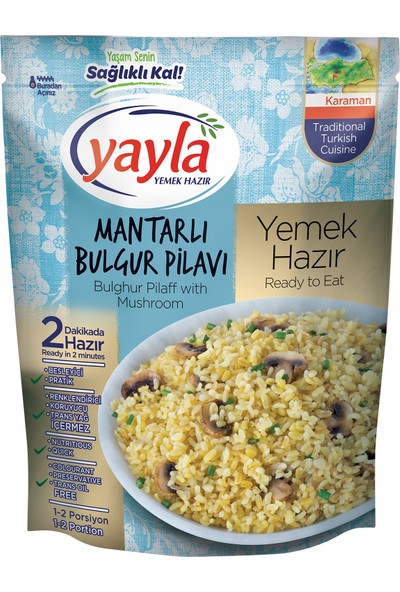Yayla Mantarlı Bulgur Pilavı 250 gr Yayla Mantarlı Bulgur Pilavı 250 gr