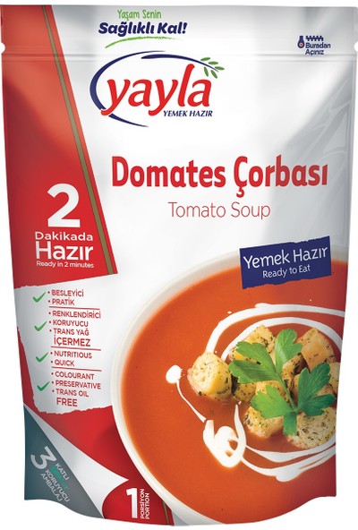 Yayla Hazır Domates Çorbası 250 gr