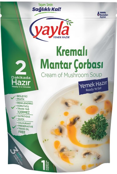 Yayla Hazır Kremalı Mantar Çorbası 250 gr