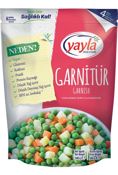 Yayla Haşlanmış Garnitür 560 gr Yayla Haşlanmış Garnitür 560 gr
