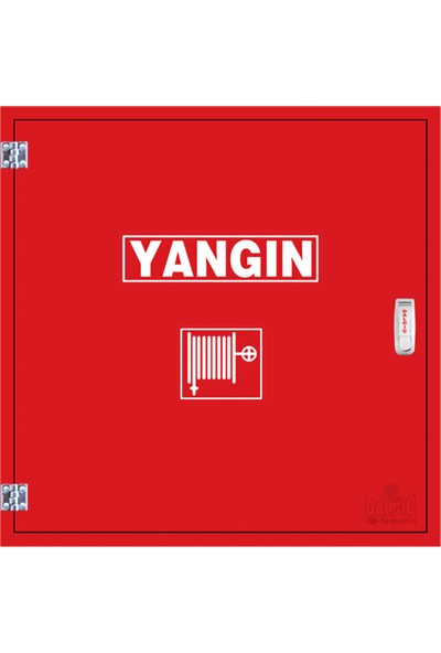 Dalgıç Yangın Dolabı1” 30Mt Kauçuk Hortumlu 1''Vanalı Sac Kapak Tüp Bölmesiz En671-1