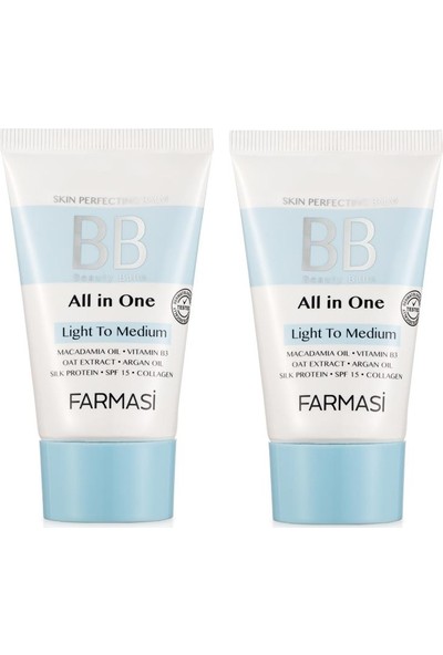 Farmasi 2 Adet BB Krem Açıktan Ortaya 50 ml