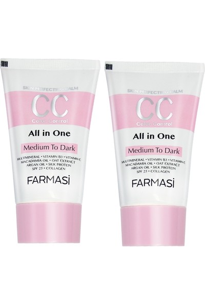 Farmasi 2 Adet CC Krem Ortadan Koyuya 50 ml