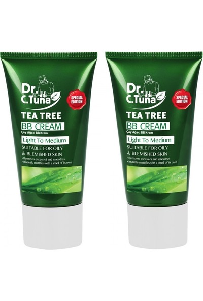 Farmasi 2 Adet Çay Ağacı BB Krem Açıktan Ortaya 50 ml