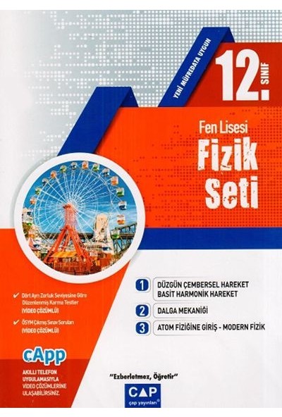 Çap Yayınları 12. Sınıf Fen Lisesi Fizik Seti Çap Yayınları 12. Sınıf Fen Lisesi Fizik Seti