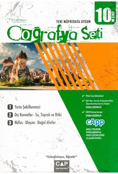Çap Yayınları 10. Sınıf Coğrafya Seti Çap Yayınları 10. Sınıf Coğrafya Seti