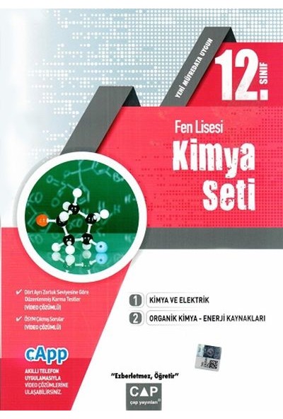 Çap Yayınları 12. Sınıf Fen Lisesi Kimya Seti Çap Yayınları 12. Sınıf Fen Lisesi Kimya Seti