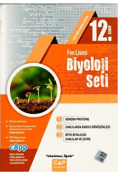 Çap Yayınları 12. Sınıf Fen Lisesi Biyoloji Seti Çap Yayınları 12. Sınıf Fen Lisesi Biyoloji Seti