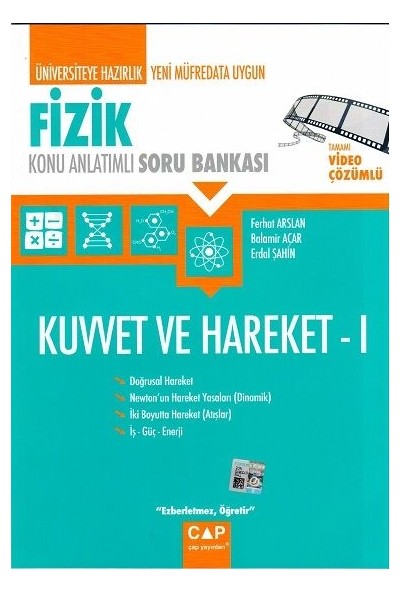 Çap Yayınları Fizik Kuvvet Ve Hareket 1 - Erdal Şahin