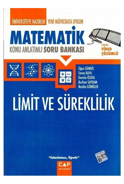 Çap Yayınları Limit ve Süreklilik Konu Anlatımlı Soru Bankası - Oğuz Gümüş