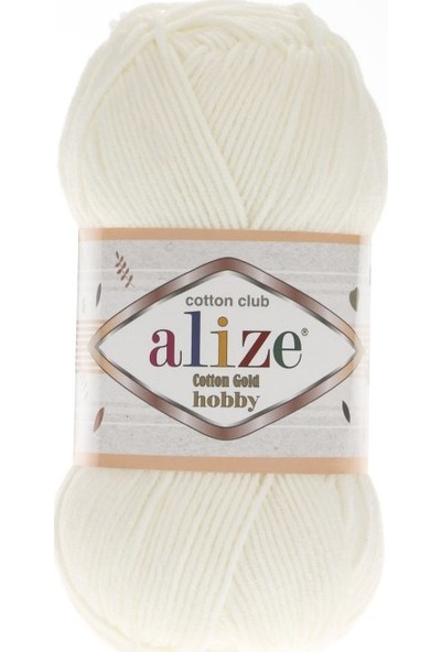 Alize Cotton Gold Hobby (50 Gr) Açık Krem Rengi Kod: 62 Alize Cotton Gold Hobby (50 Gr) Açık Krem Rengi Kod: 62