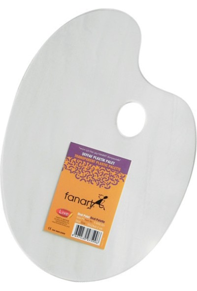 Fanart Academy Seffaf Oval Palet 24x34 cm Fanart Academy Seffaf Oval Palet 24x34 cm
