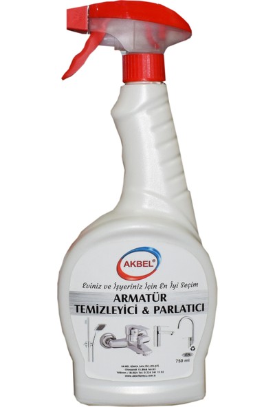 Akbel Armatür Temizleyici Ve Parlatıcı Köpük 750 Ml