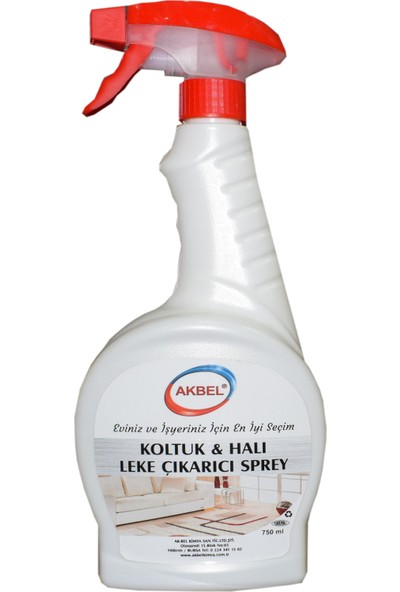 Akbel Kimya Koltuk & Halı Leke Çıkarıcı Sprey 750 Ml Akbel Kimya Koltuk & Halı Leke Çıkarıcı Sprey 750 Ml