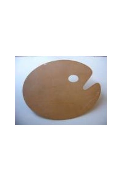 Monart 051216 Tahta Palet Oval 30X42 Monart 051216 Tahta Palet Oval 30X42