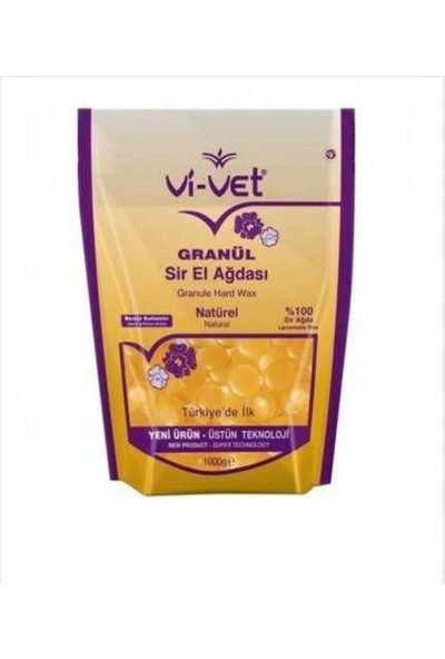 Vi-Vet Granul Sir El Ağdası Natural Soyulabilir İnci Ağda 1000 gr Vi-Vet Granul Sir El Ağdası Natural Soyulabilir İnci Ağda 1000 gr