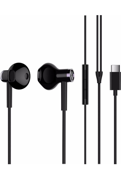 Xiaomi Çift Sürücülü Type C Mikrofonlu Kulak içi Kulaklık Siyah Xiaomi Çift Sürücülü Type C Mikrofonlu Kulak içi Kulaklık Siyah