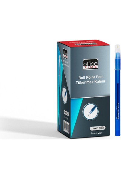 Office Time Tükenmez Kalem Mavi 50'li Kutu Office Time Tükenmez Kalem Mavi 50'li Kutu
