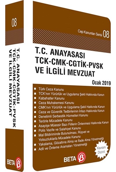 T.C. Anayasası Tck-Cmk-Cgtik-Pvsk Ve İlgili Mevzuat - Celal Ülgen T.C. Anayasası Tck-Cmk-Cgtik-Pvsk Ve İlgili Mevzuat - Celal Ülgen