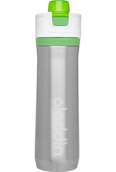 Aladdin Aktif Hidrasyonlu Çelik Su Matarası 0,60 lt Çelik/Yeşil