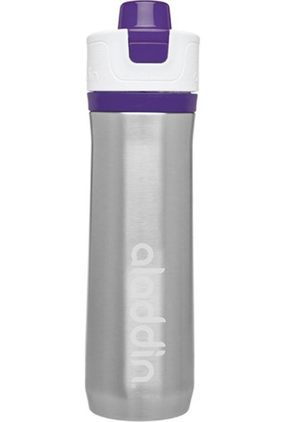 Aladdin Aktif Hidrasyonlu Çelik Su Matarası 0,60 lt Çelik/Mor