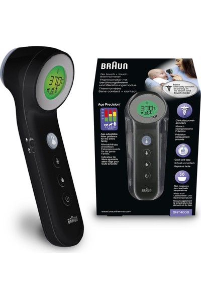 Braun Bnt 400 Siyah Ateş Ölçer
