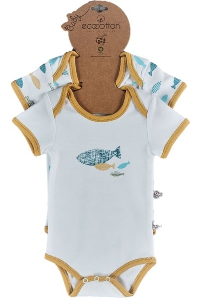 Ecocotton Dodo Kısa Kollu Zıbın Seti 9-12 Ay Ecocotton Dodo Kısa Kollu Zıbın Seti 9-12 Ay