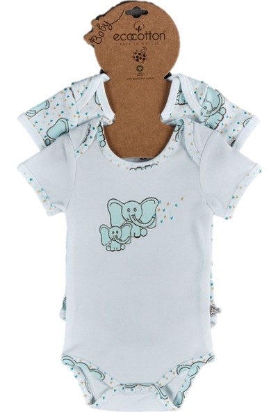 Ecocotton Borneo Kısa Kollu Zıbın Seti 12-18 Ay Ecocotton Borneo Kısa Kollu Zıbın Seti 12-18 Ay